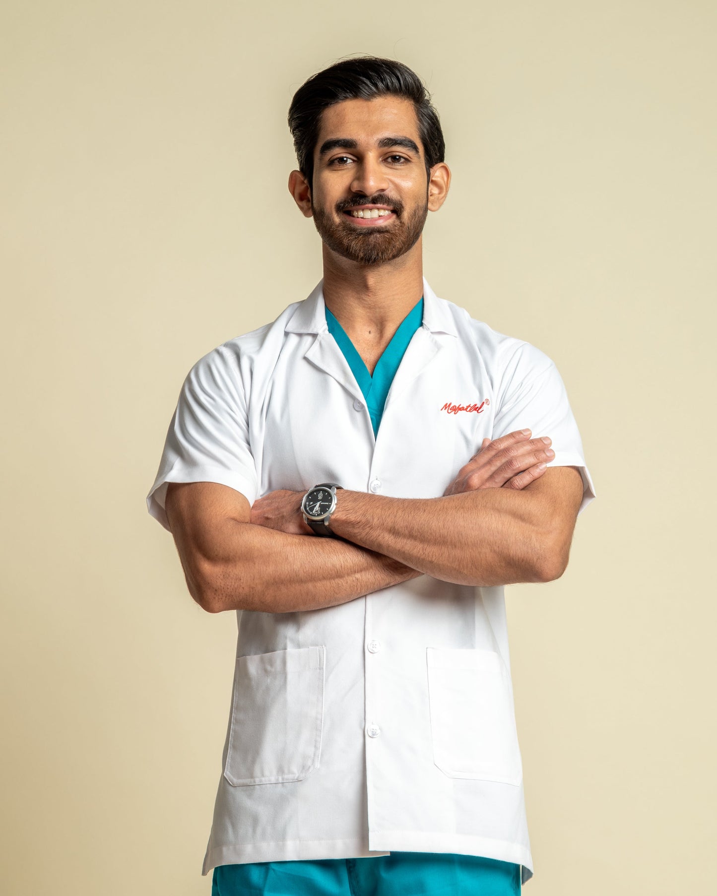 Buy Half Sleeve Dr Coat for Men – Doctor Lab Coat, Durable Fit ...